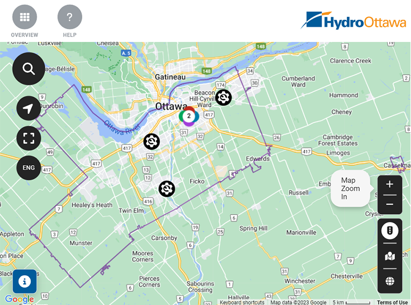 Outage information | Hydro Ottawa