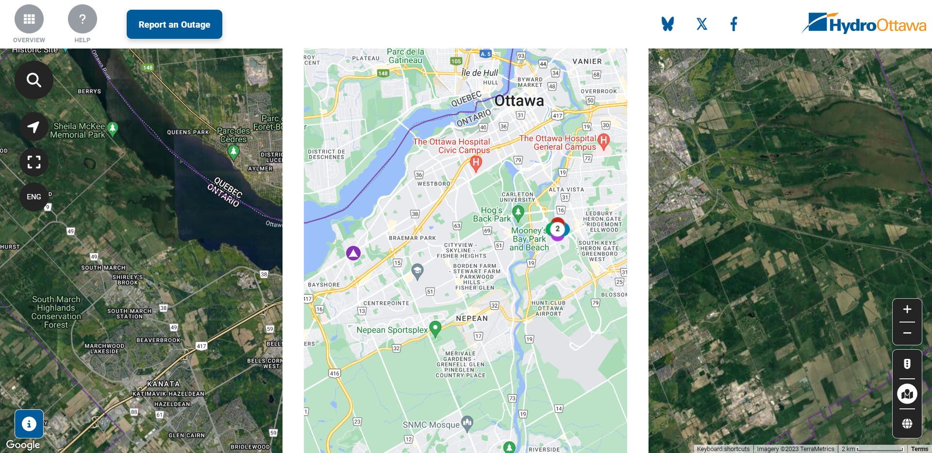 Outage centre | Hydro Ottawa